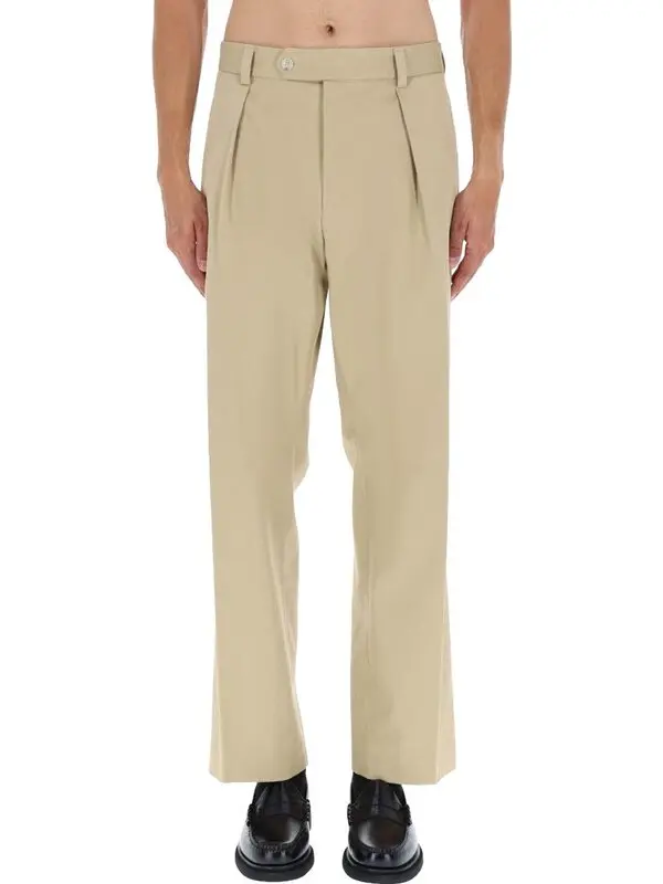 BOSS David Beckham X Pleated Trousers - Beige