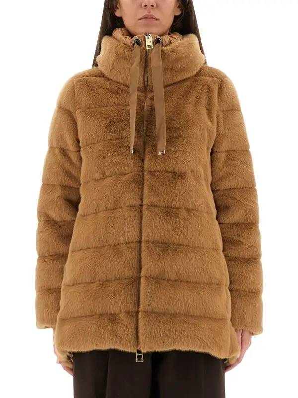 Herno Eco Fur Down Jacket - Beige