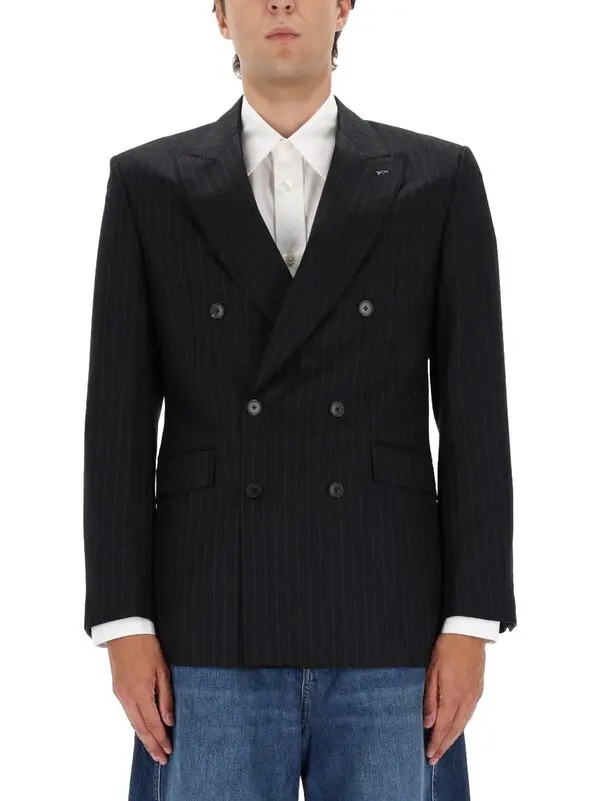 Givenchy Fitted Striped Jacket - Black