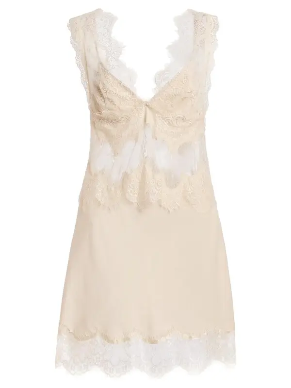 THIRD FORM Visions Lace Mini Dress - Ivory