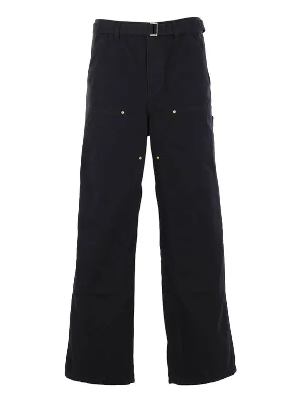 Sacai X Carhartt Wip Worker Trousers - Black