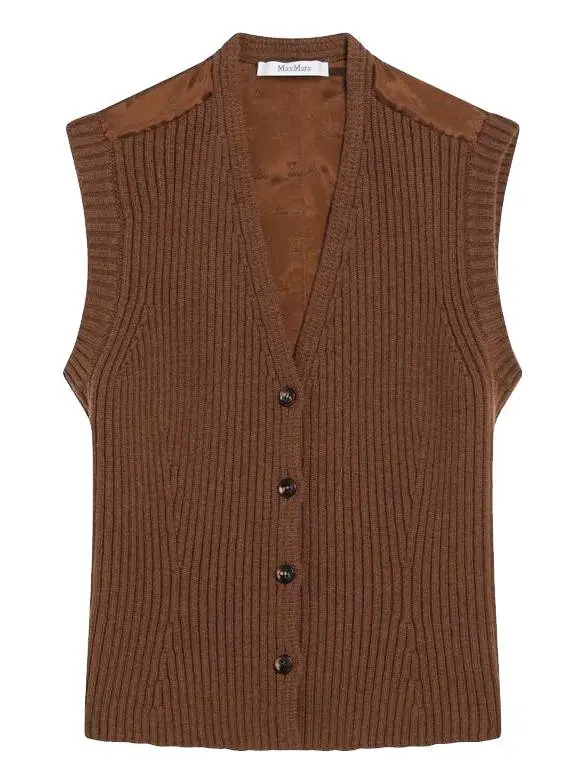 Max Mara Wool-cashmere Gilet - Brown