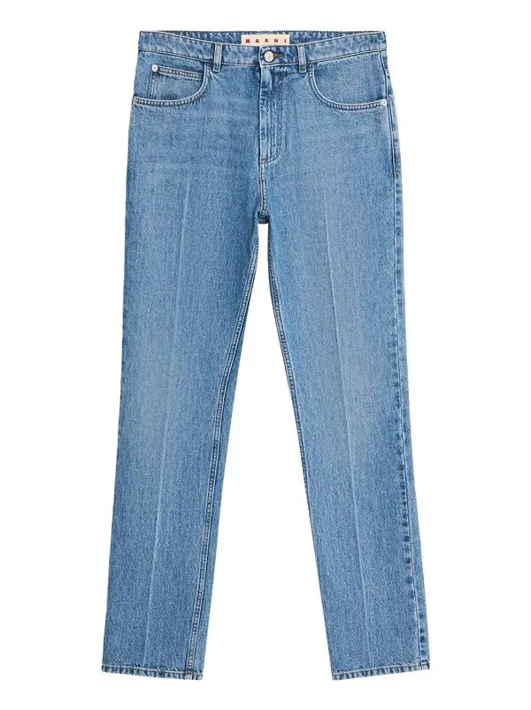 Marni Straight Leg Denim Trousers - Deep/blue