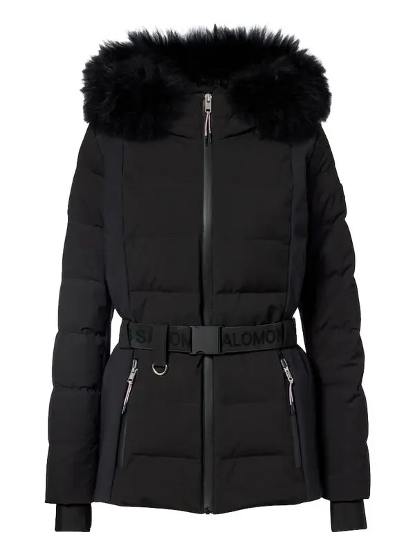 YVES SALOMON Doudoune 64cm Ski Jacket - Black