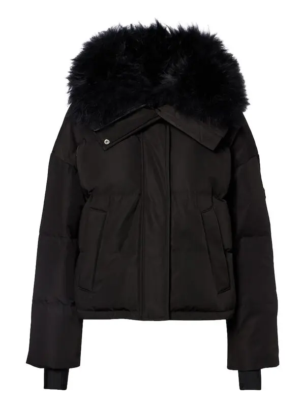YVES SALOMON 60cm Ski Jacket - Black
