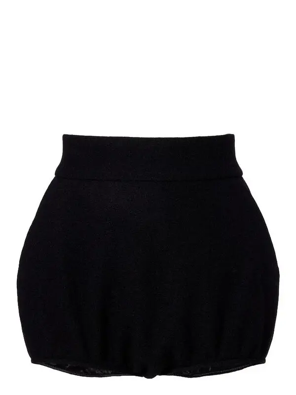 Dolce & Gabbana Virgin Wool Shorts - Black