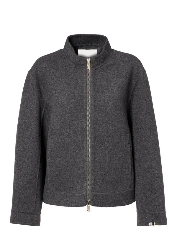 EXTREME CASHMERE X Motor Wool And Cashmere Bomber Jacket - Grey