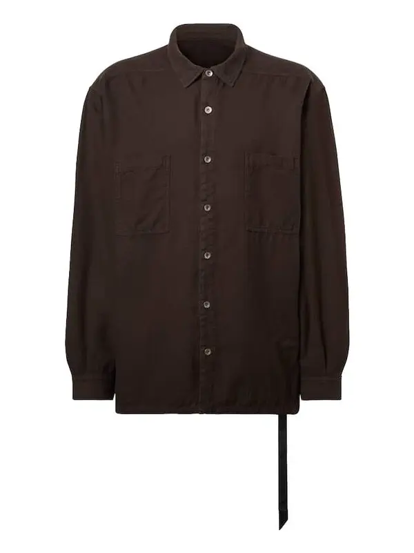 Rick Owens Jumbo Cotton Shirt - Brown