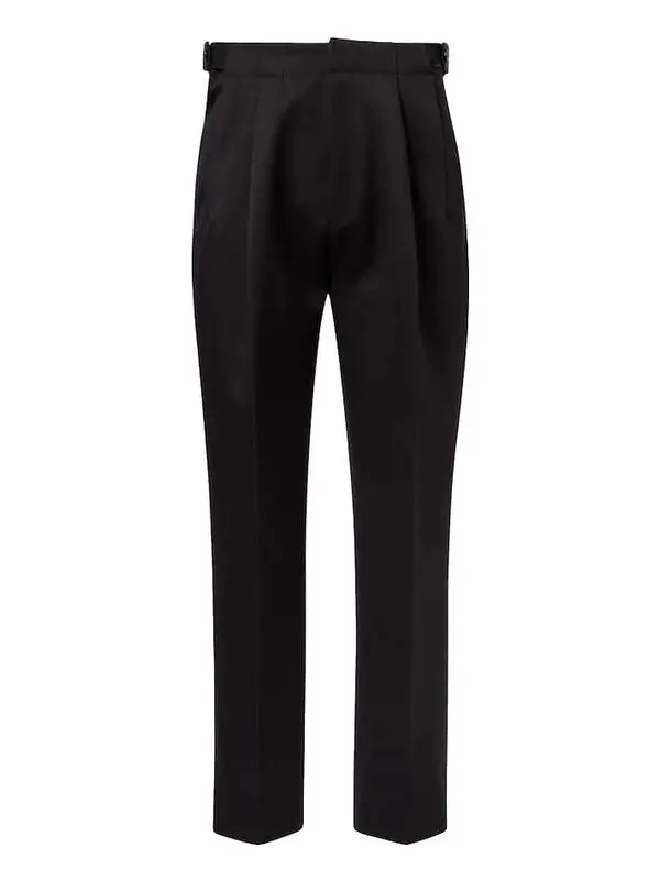 Zegna Wool Suit Trousers - Black