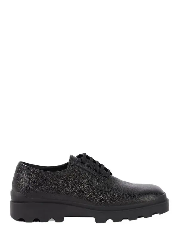 Prada Leather Derby Shoes - Black