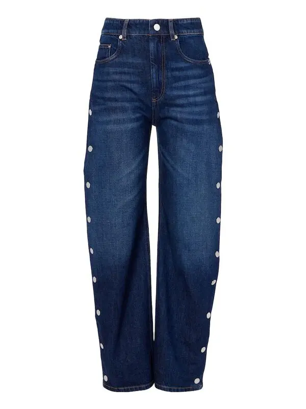 Sportmax High-rise Wide-leg Jeans - Blue