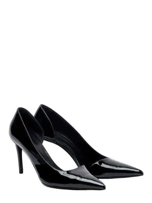 Khaite Jett D'orsay 85 Patent Leather Pumps - Black
