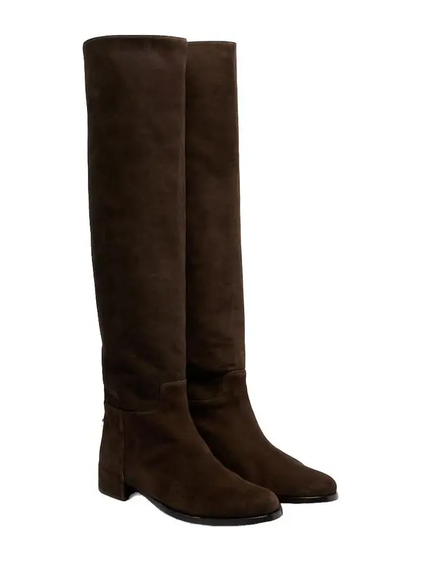 Dolce & Gabbana Suede Over-the-knee Boots - Brown