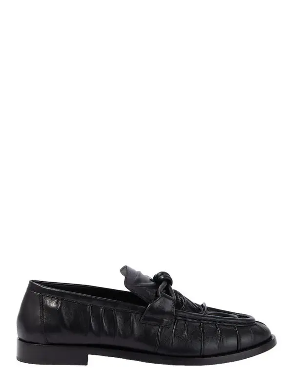 Bottega Veneta Astaire Leather Loafers - Black