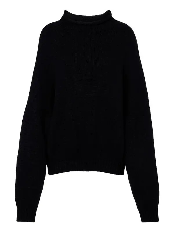 Khaite Juniper Cashmere Turtleneck Sweater - Black