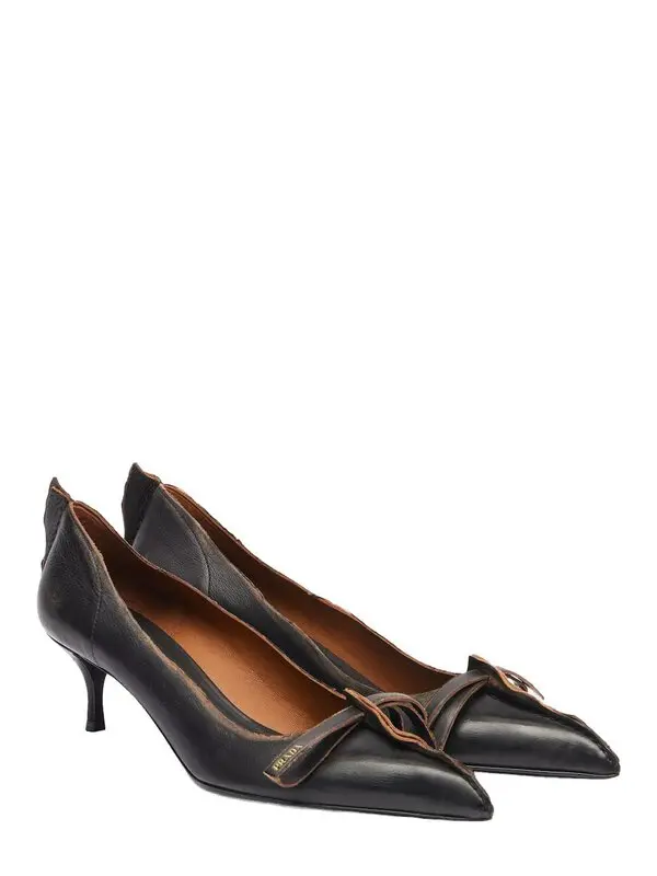 Prada Leather Pumps - Black