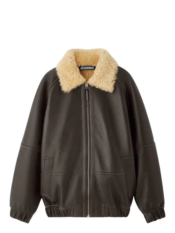 Jacquemus Bombay Aviator Jacket - Brown