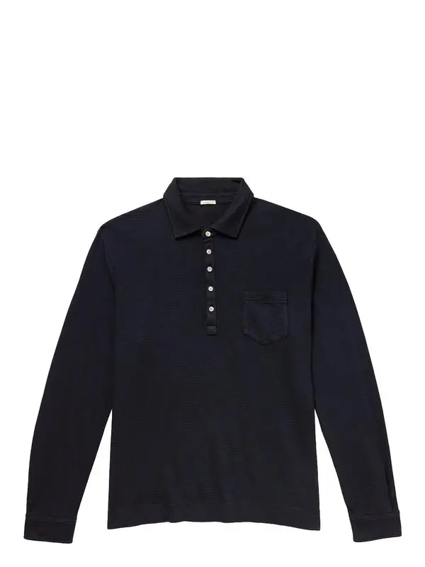 Massimo Alba Cotton-blend Polo Shirt - Blue
