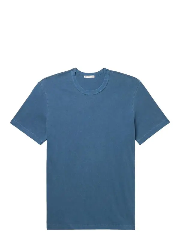JAMES PERSE Combed Cotton-jersey T-shirt - Blue
