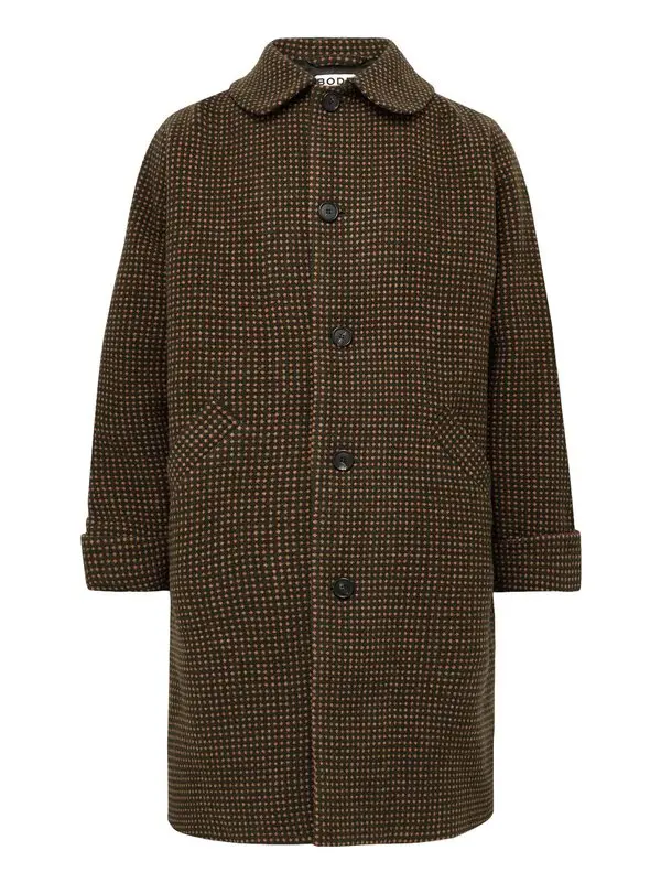BODE Hedgerow Wool-tweed Coat - Brown