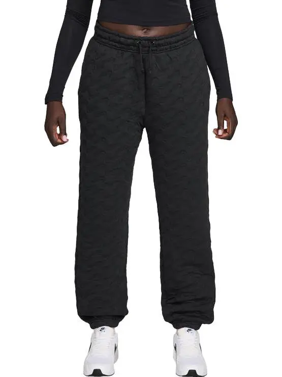 Nike Swoosh Jacquard Phoenix Fleece Joggers - Black/anthracite