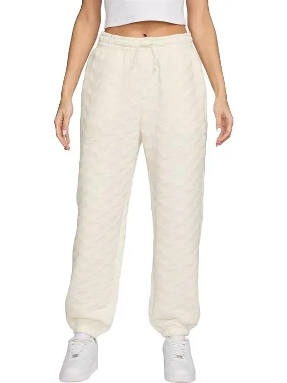 Nike Swoosh Jacquard Phoenix Fleece Joggers - Sail/sand Drift