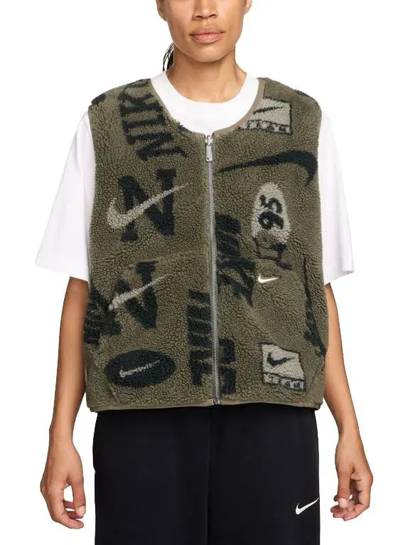 Nike Sportswear Street Reversible Vest - Medium Olive/neutral Olive