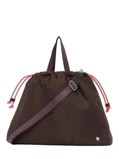 PELOTON Cinch Sack Crossbody Bag - Cocoa