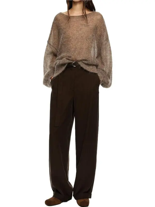 Bimba Y Lola Flared Trousers - Dark Brown