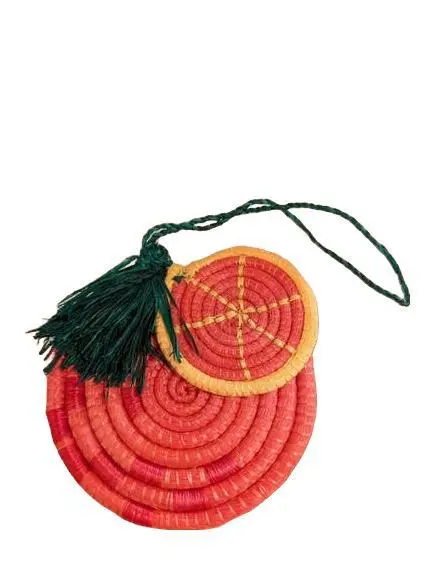 INDEGO AFRICA Fruit Slice Bag Charms - Orange