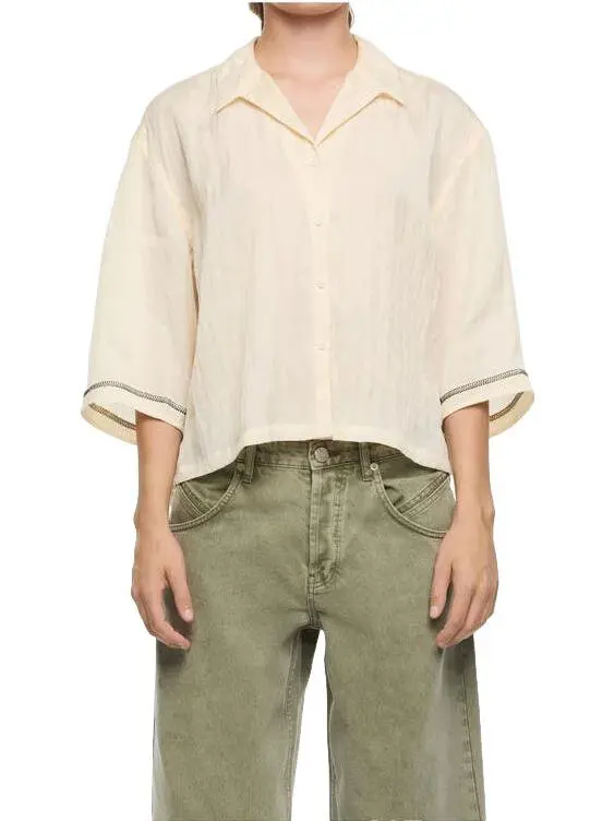 Bimba Y Lola Button Down Shirt - Vanilla