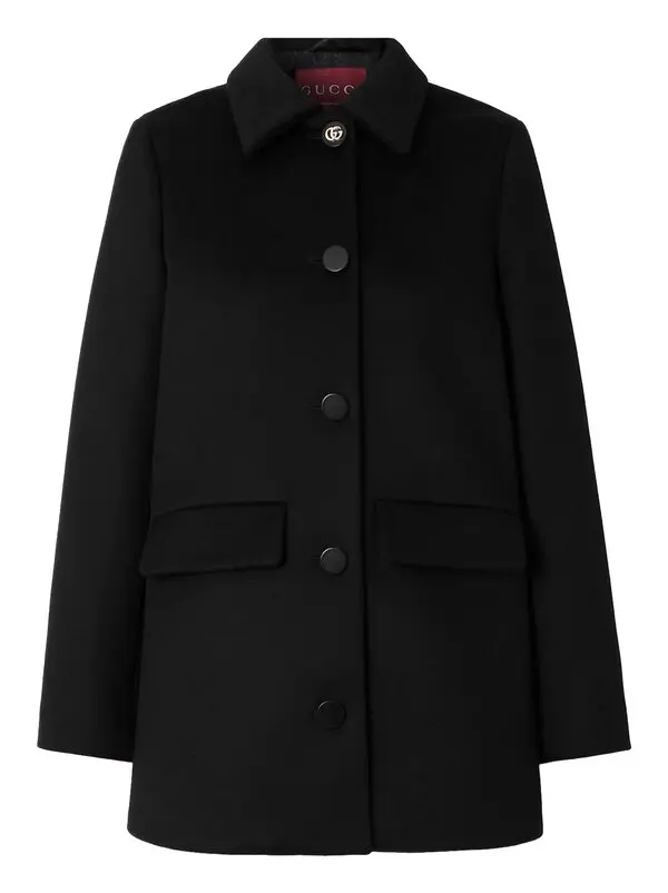 Gucci Wool Coat - Black