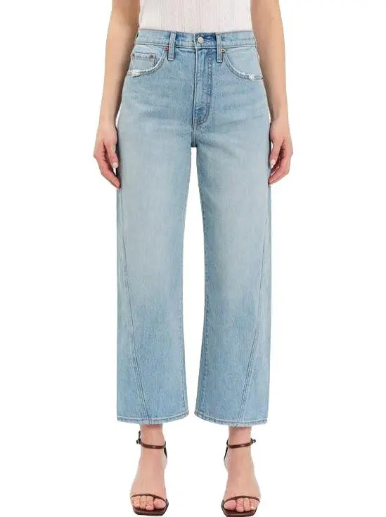 DAZE Westward High-waist Barrel Leg Jeans - Pulse