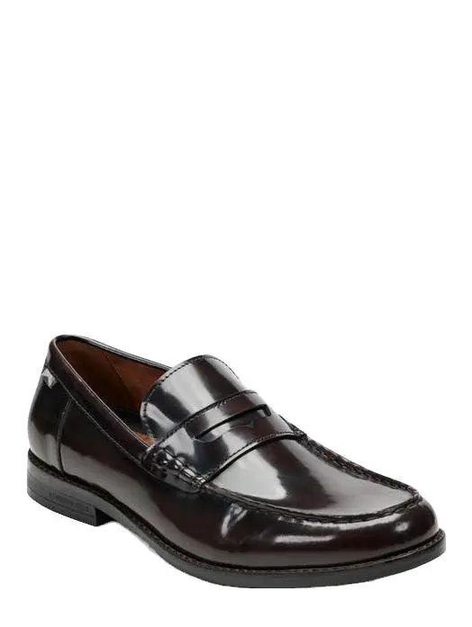 KENNETH COLE Paco Patent Penny Loafer - Burgundy