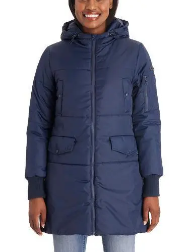 MODERN ETERNITY 3-in-1 Maternity To Baby Wearing Puffer Coat - Navy