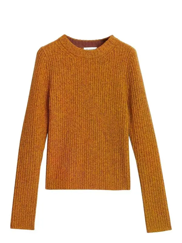Rodebjer Talena Merino Ribbed Sweater - Orange