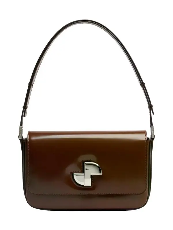 Patou Le Classic Lock Shoulder Bag - Brown