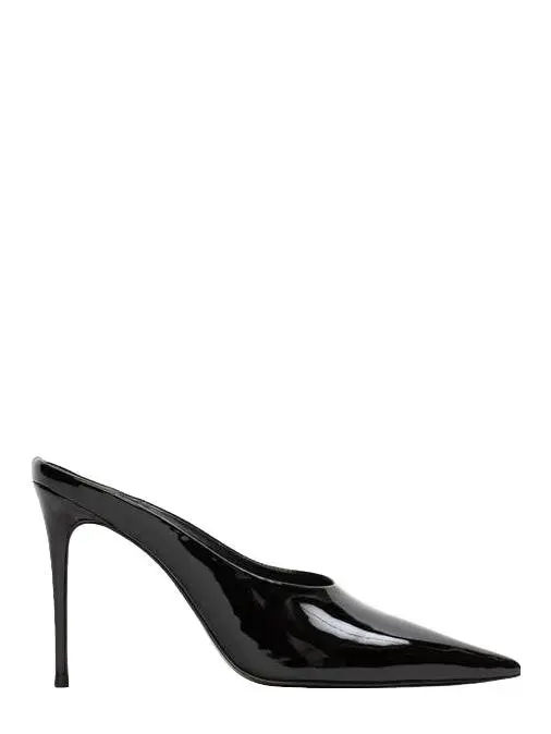 BLACK SUEDE STUDIO Fallon 100 Mule - Black Patent