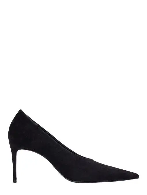 BLACK SUEDE STUDIO Jona 80 Suede Pump - Black Suede