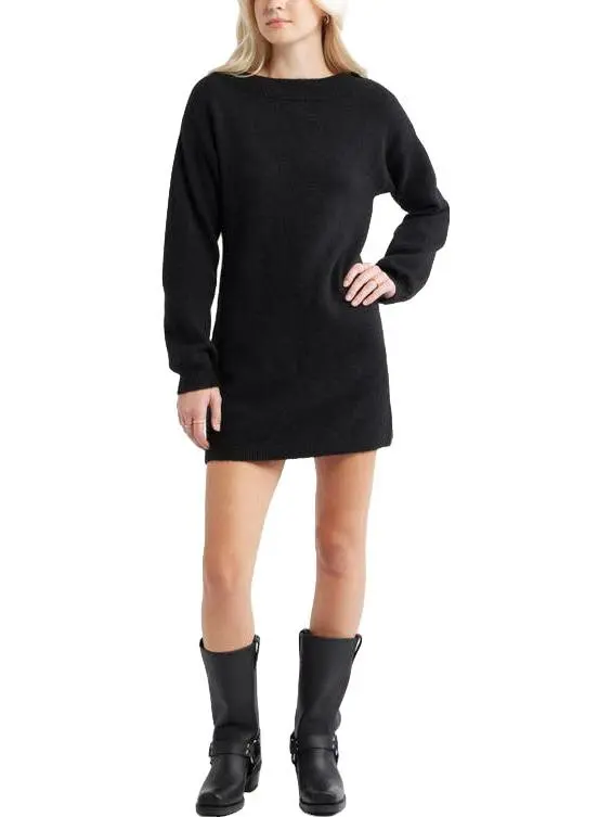 Bp. Sweater Knit Minidress - Black
