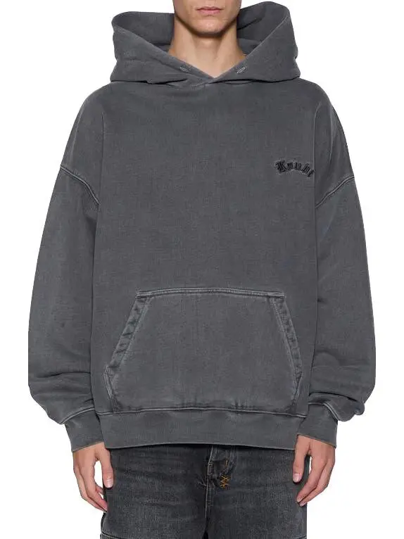Ksubi Cotton Fleece Hoodie - Charcoal