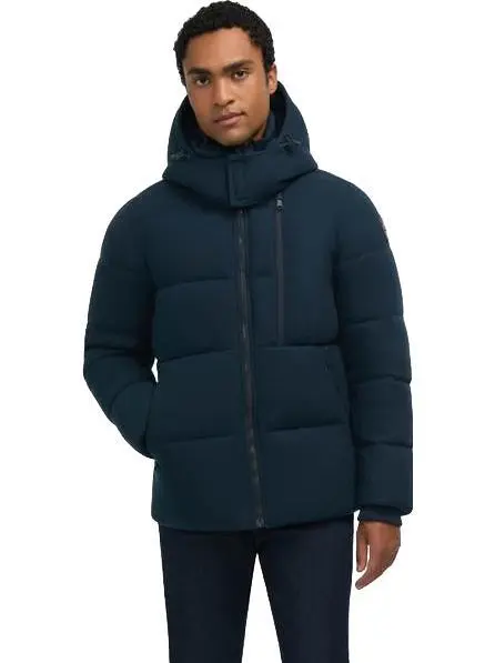 Pajar Kepler Wool-like Puffer With Removable Hood - Navy