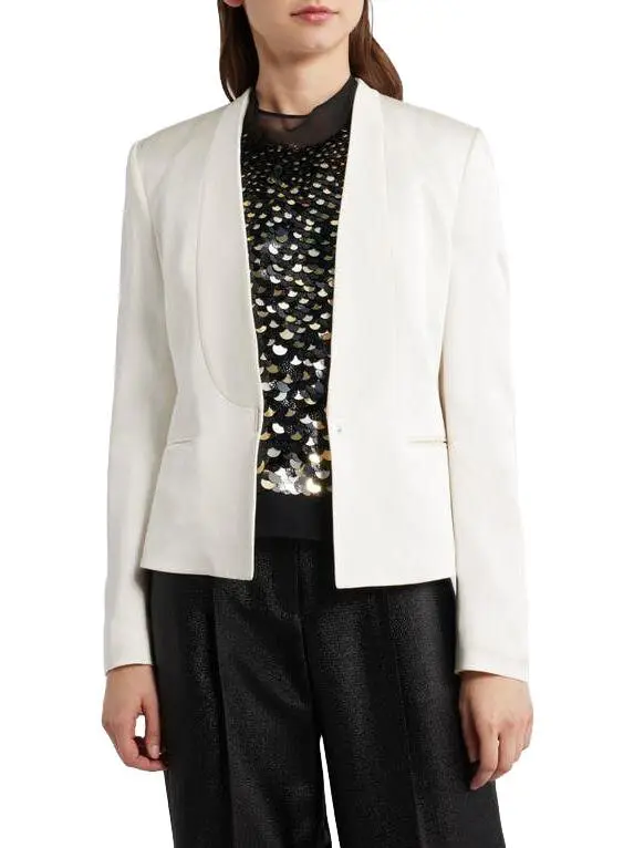 BOSS Jia One-button Blazer - Soft Cream