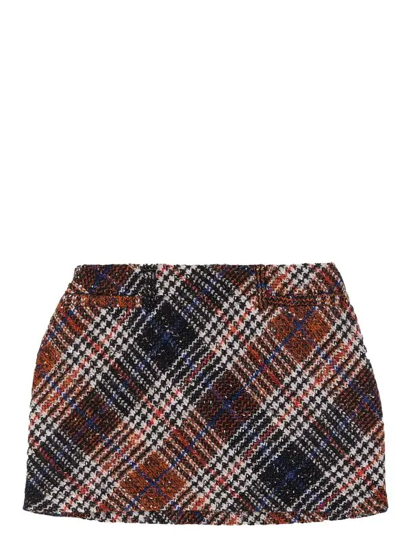 Missoni Caperdoni Checked Tweed Mini Skirt - Multi