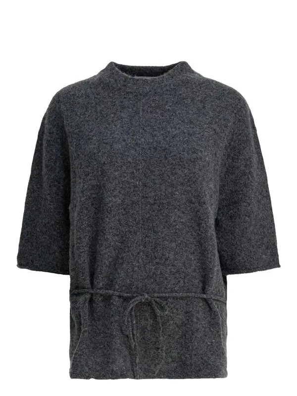 UMARMUNG Wool-blend Crew-neck Sweater - Grey