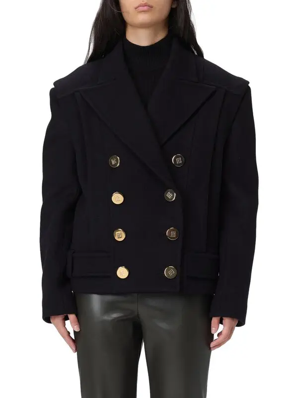 Balmain Tailored Coat - Black