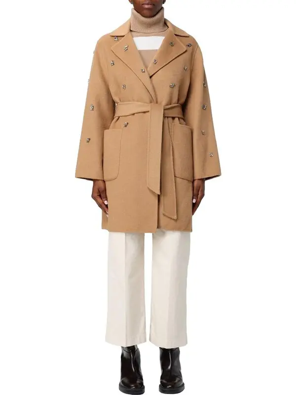 Liu Jo Belted Coat - Beige