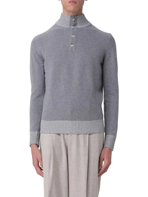 XC Button Detailed Sweater - Grey