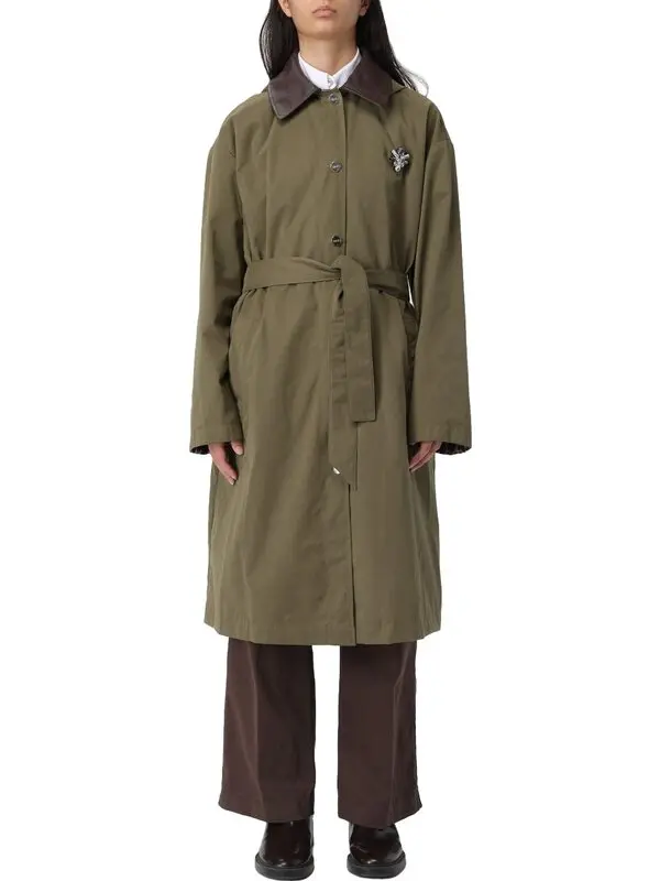 Liu Jo Belted Coat - Olive
