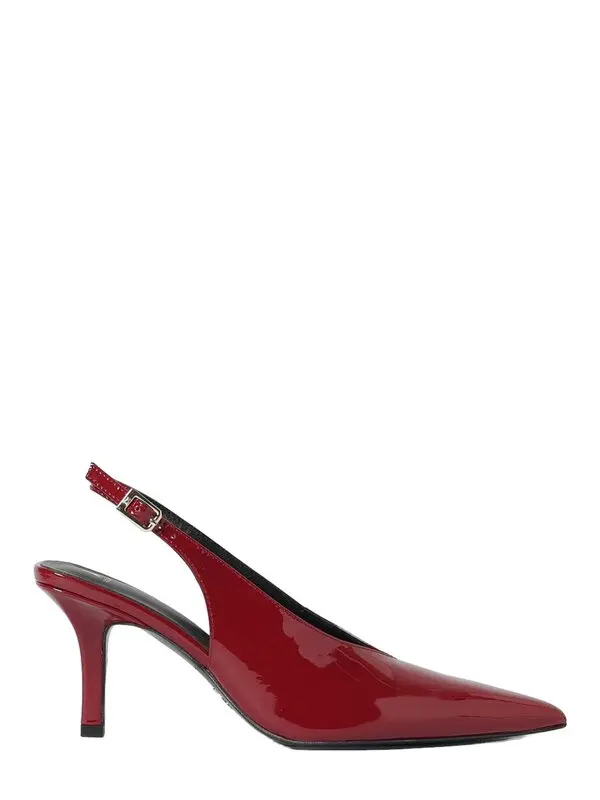 Patrizia Pepe Pointed Toe Slingback Pumps - Red